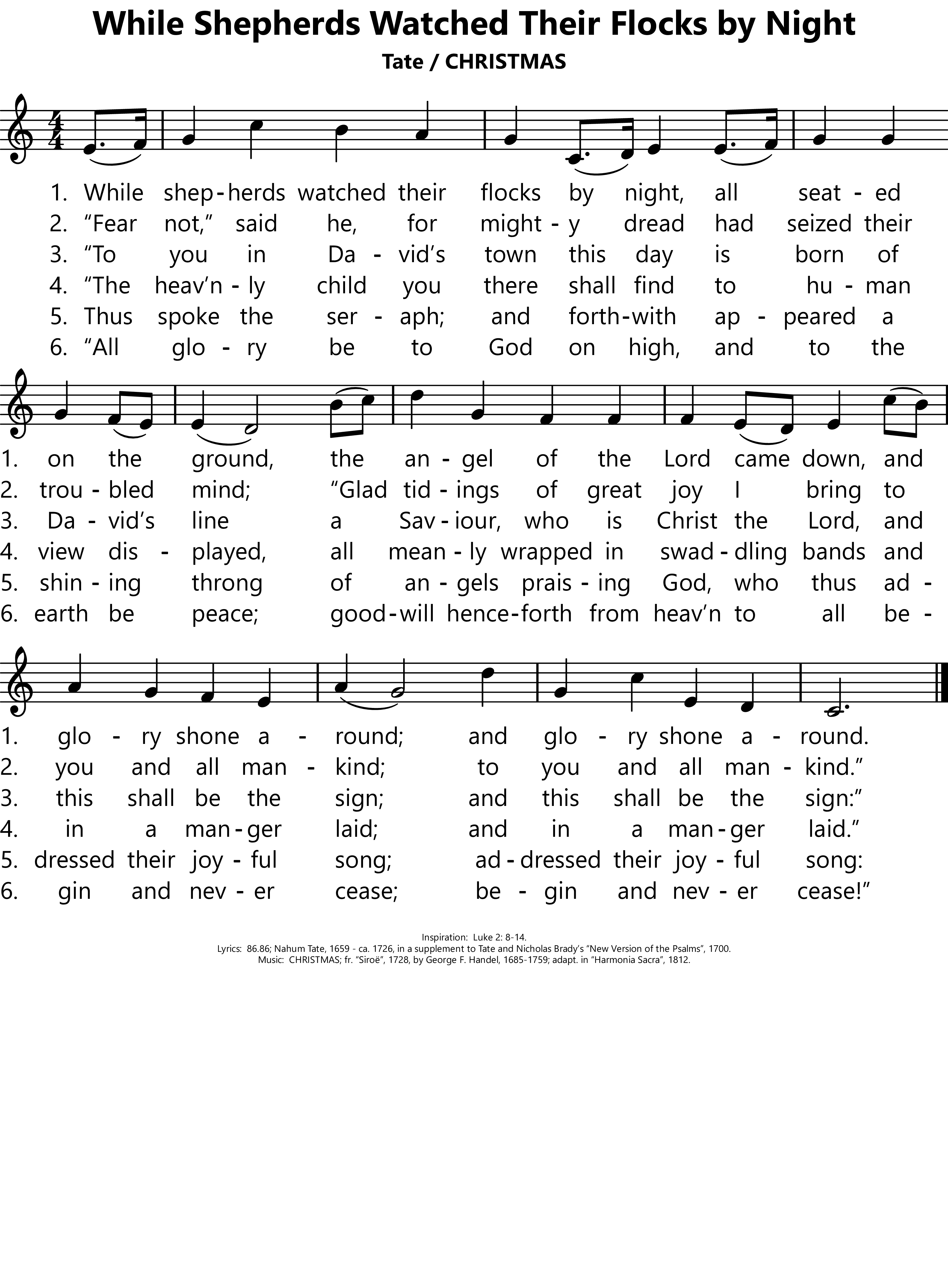 While Shepherds Watched Their Flocks by Night [Tate]